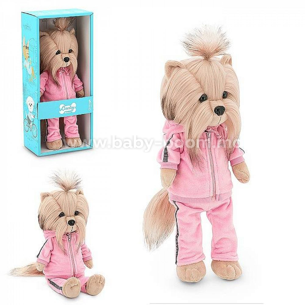 Orange Toys LD2/063 Jucărie moale Câine Lucky Yoyo: costum roz (25 cm ...